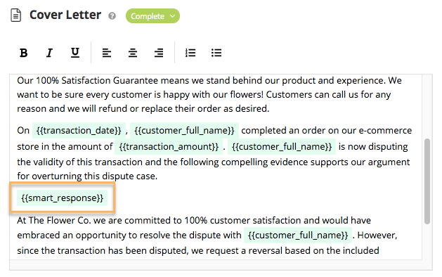 How to Use the Smart Response Feature in DisputeFlow – Chargeback Portal